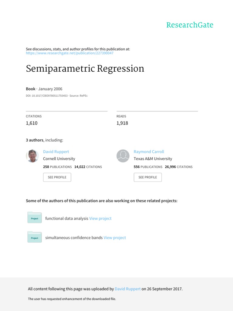 Semiparametric Regression | Download Free PDF | Bonds (Finance) | Coupon (Bond)