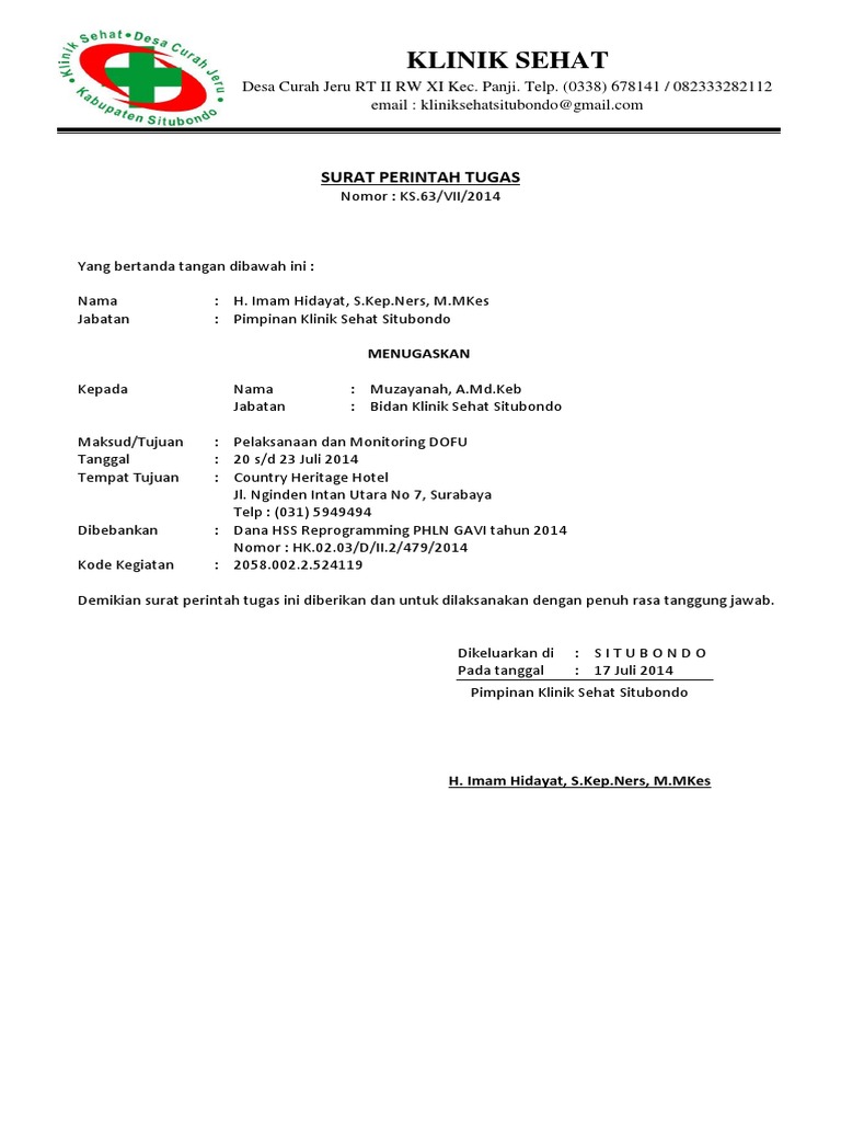 Surat RS Mitra Sehat | PDF
