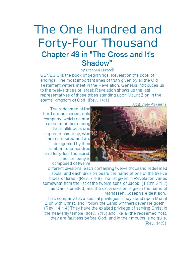 The One Hundred and Forty-Four Thousand: Chapter 49 in "The Cross and ...