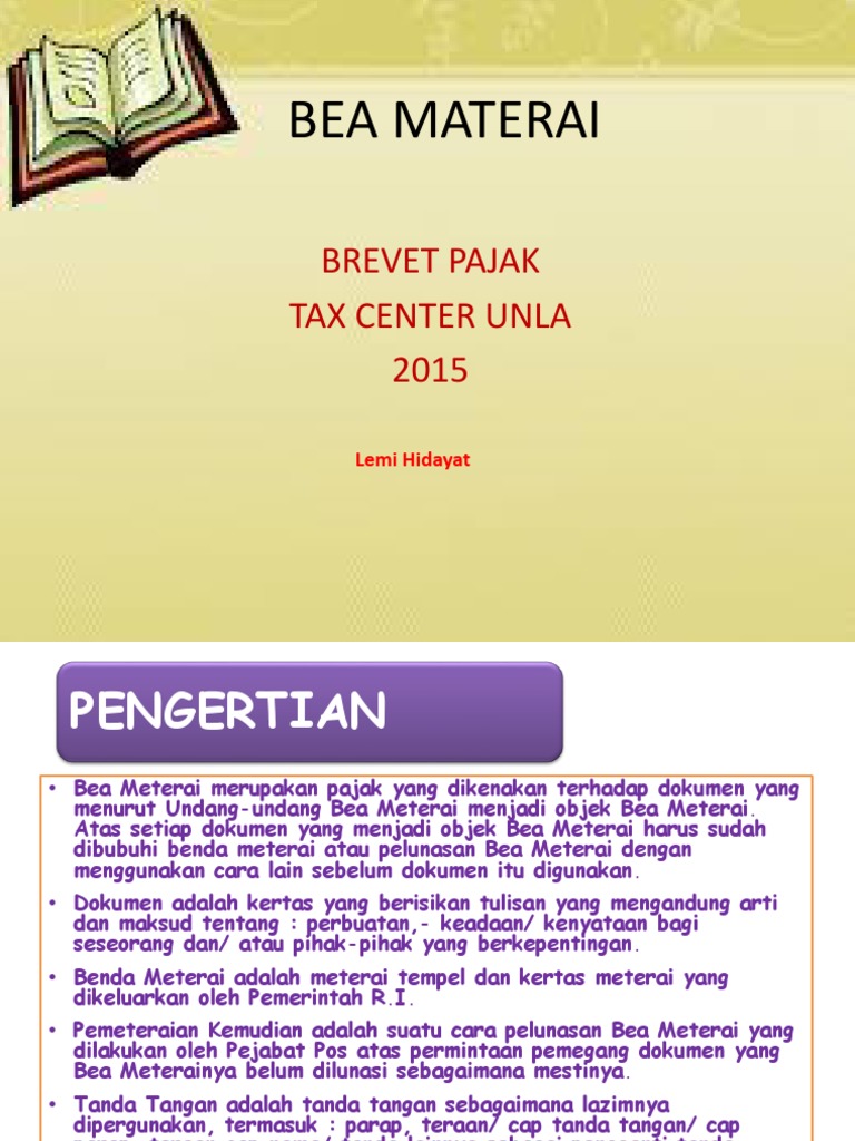 Modul Bea Materai | PDF