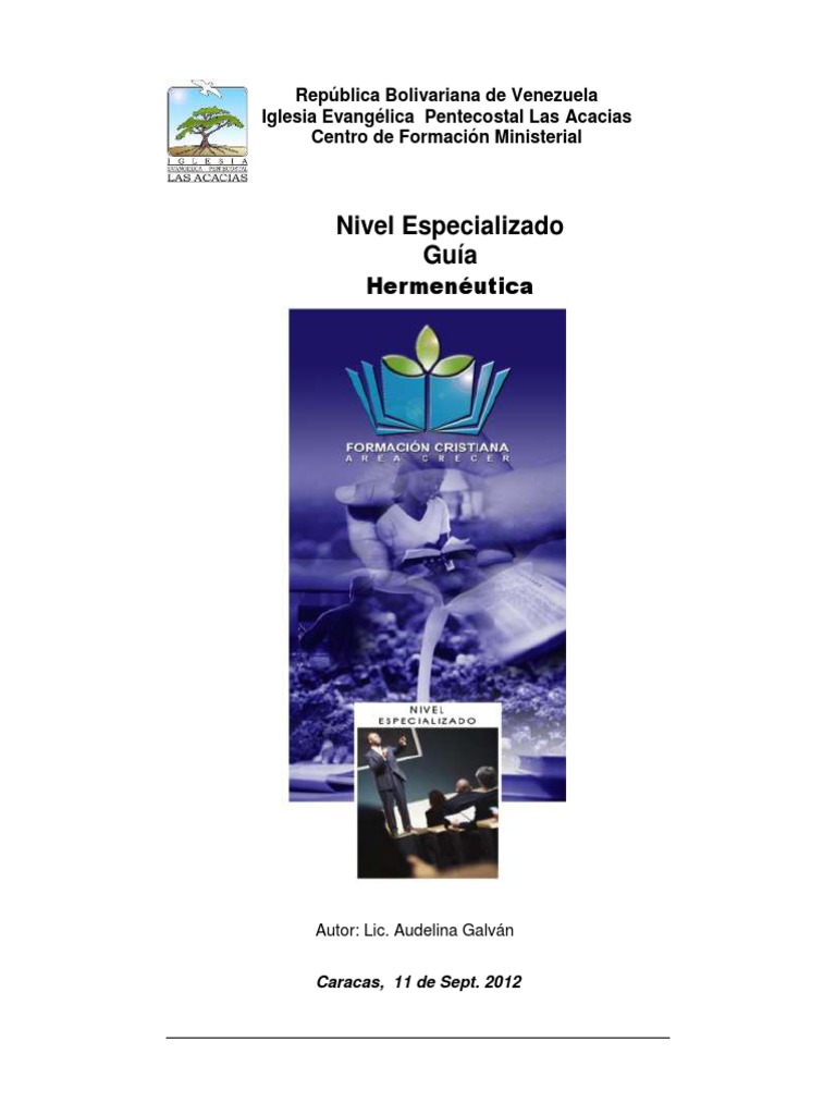 Guía de Hermenéutica | PDF | Canon bíblico | Biblia