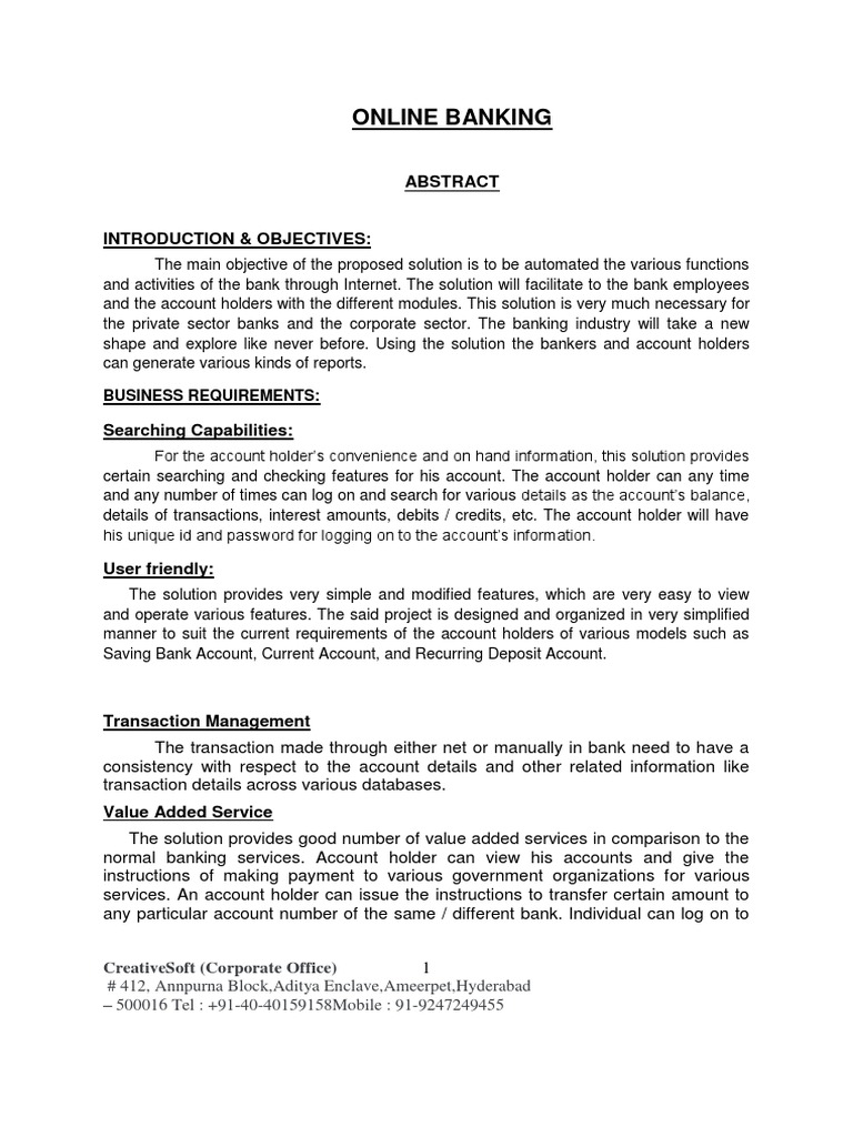 Net Banking Abstract | PDF | Payments | Cheque