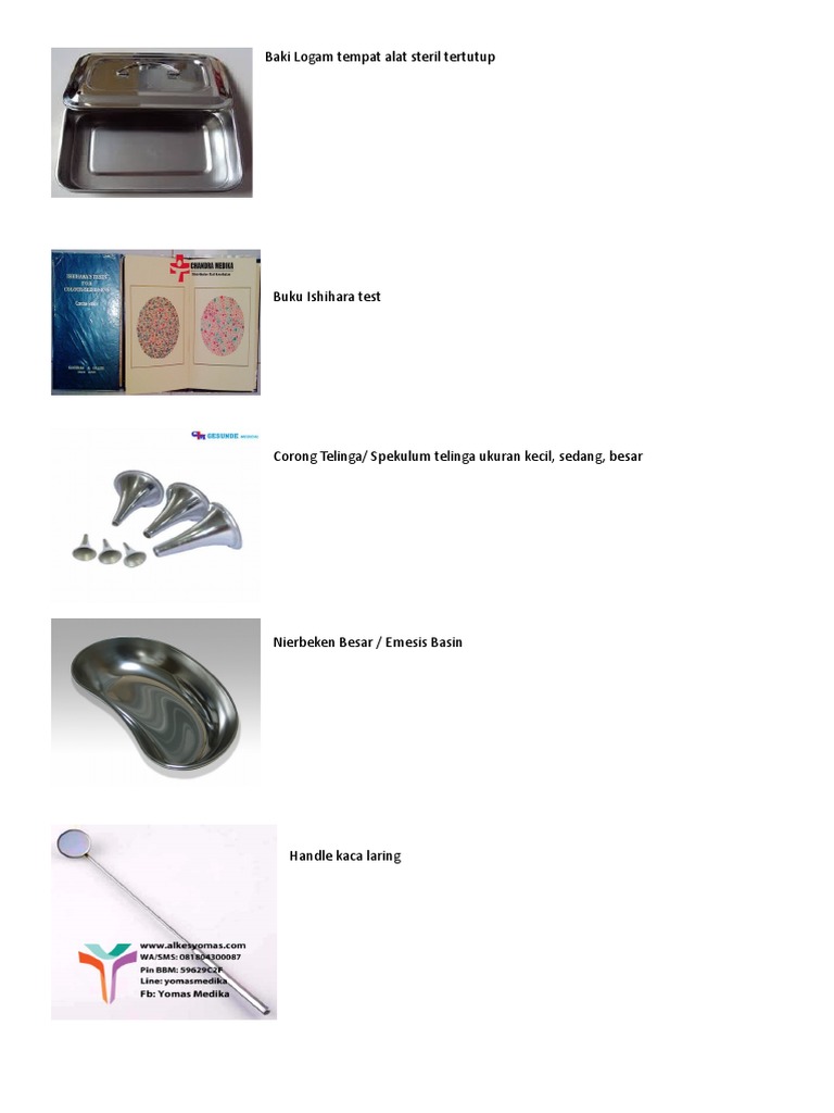 Baki Logam Tempat Alat Steril Tertutup | PDF