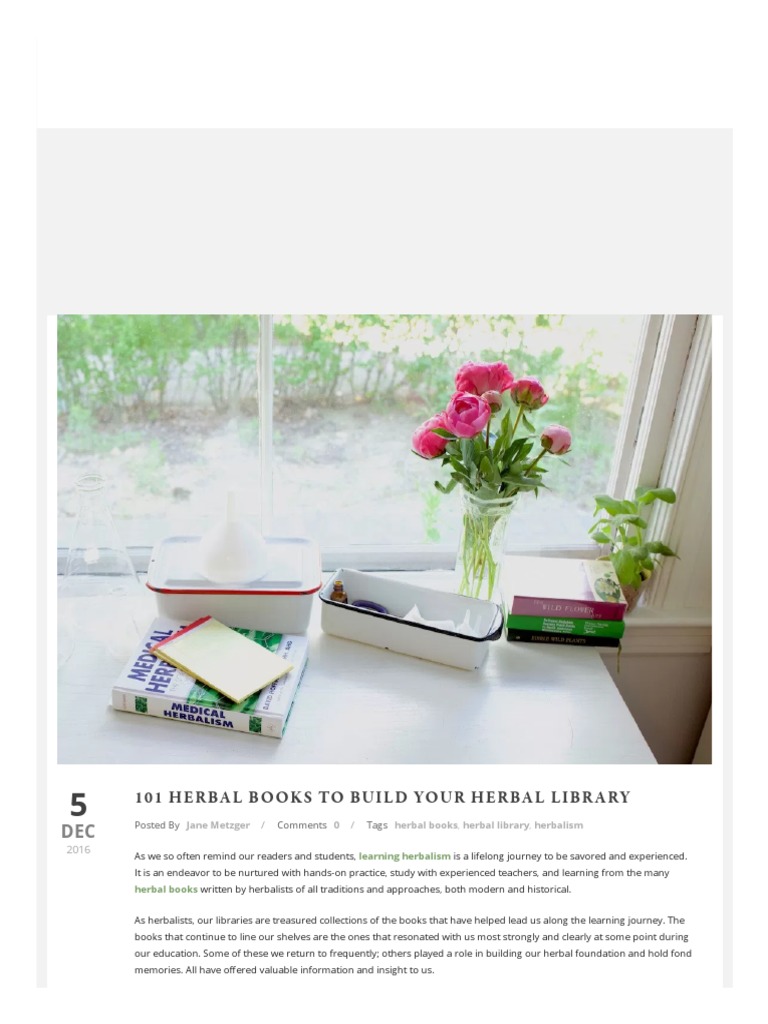 Checkout - 101 Herbal Books To Build Your Herbal Library | PDF ...