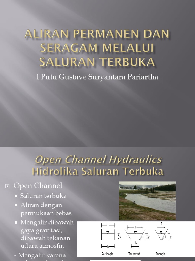 6 Aliran Mantap Melalui Saluran Terbuka Publish PDF | PDF