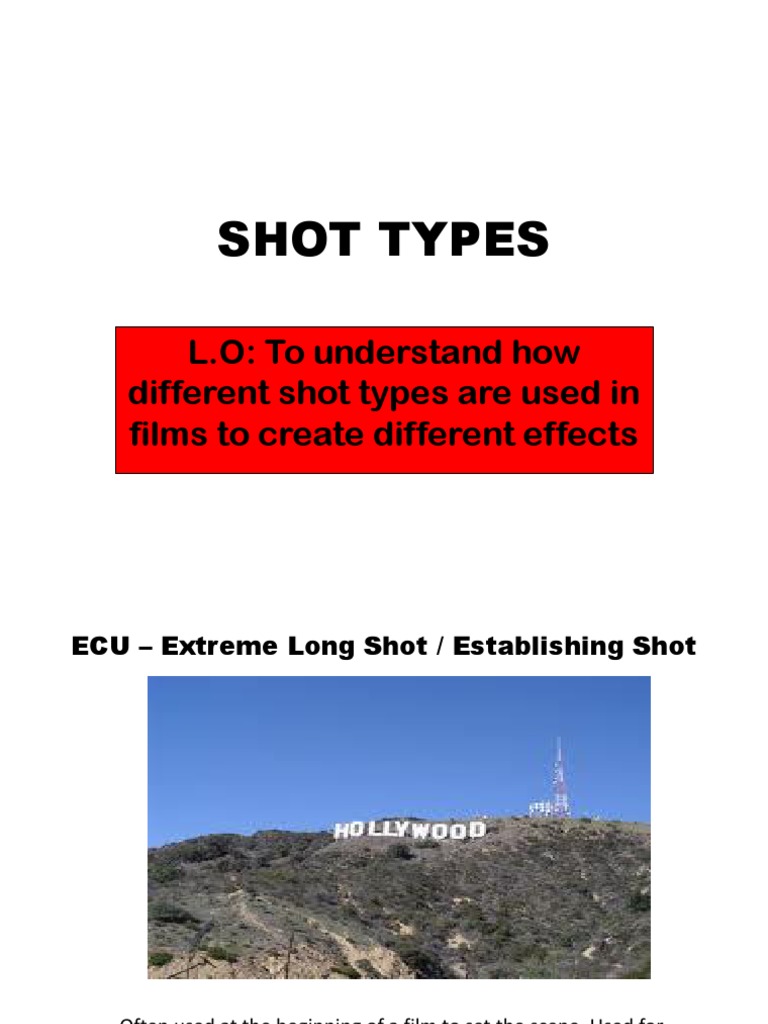 Understanding Film Shot Types | PDF | Career & Growth