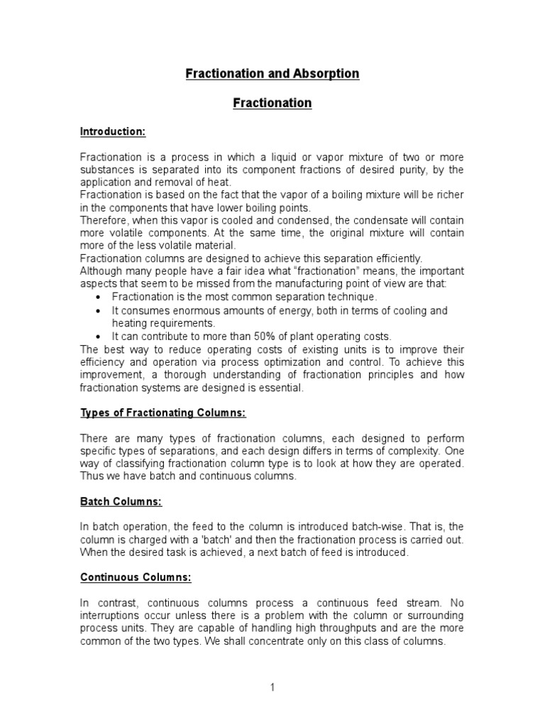 Understanding Fractionation: A Comprehensive Guide to Fractionation ...