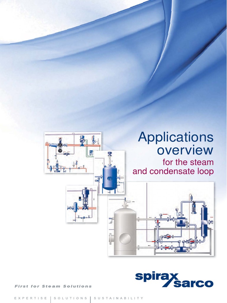 Applications: for the steam and condensate loop | Valve | Hydraulics