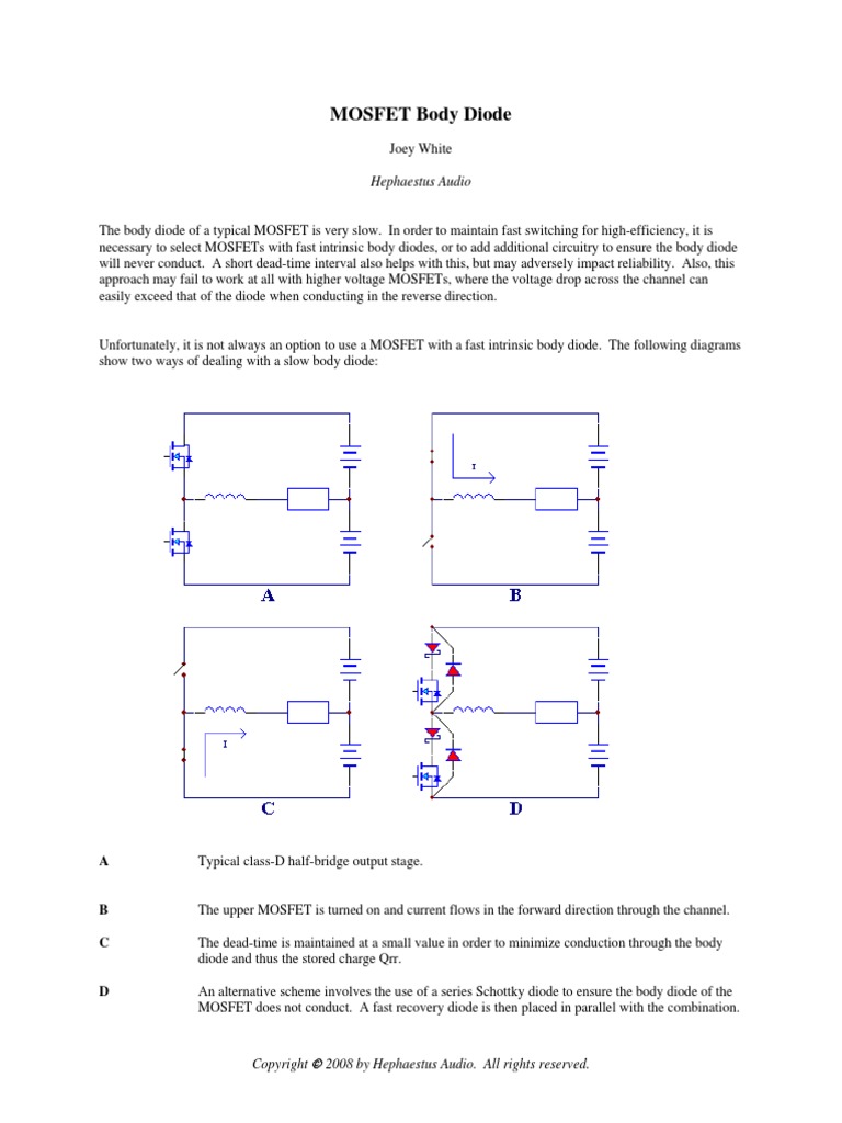 Smart Info About Why Do Mosfets Have Body Diodes Blog | Bensoniam