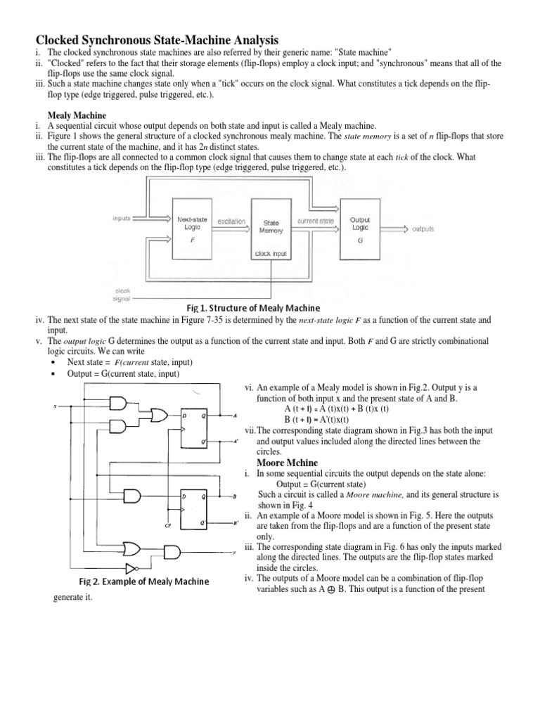Clocked Synchronous State Machines | PDF | Areas Of Computer Science ... Clocked Synchronous State Machines | PDF | Areas Of Computer Science ...