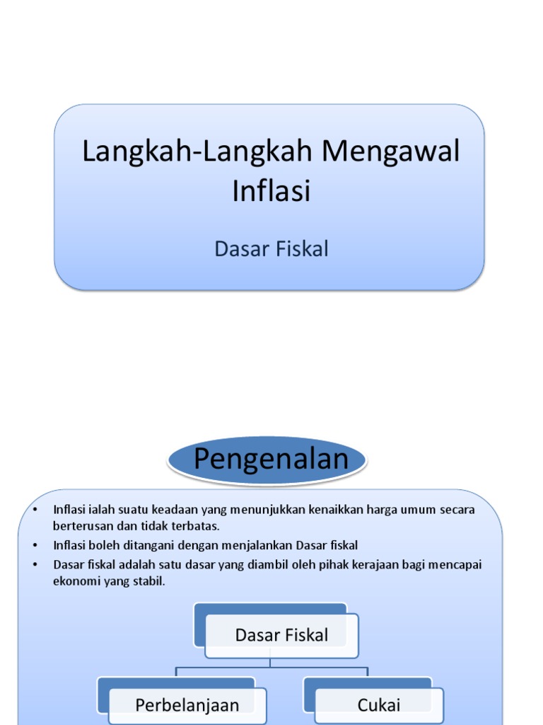 Langkah-Langkah Mengawal Inflasi Melalui Dasar Fiskal | PDF