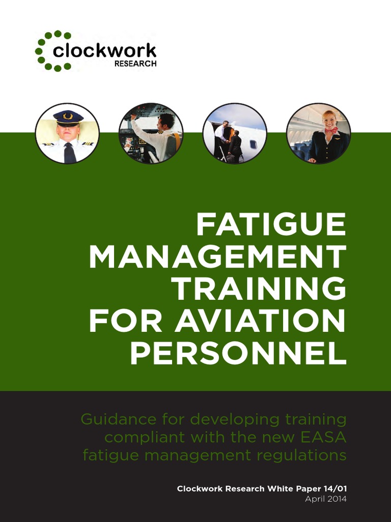 Clockwork Fatigue Management Training White Paper2 | PDF | Educational ...