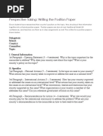 Model UN Position Paper Guide | PDF | United Nations | International ...