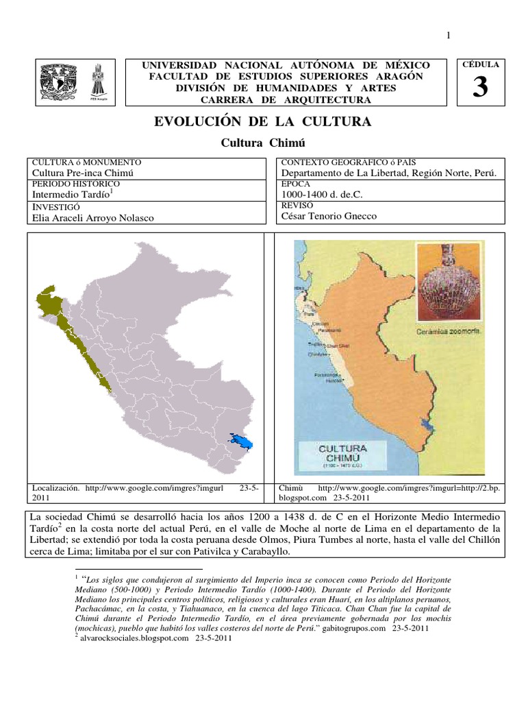 Cultura Chimú: Historia y Logros | PDF | Cultura (general) | Naturaleza