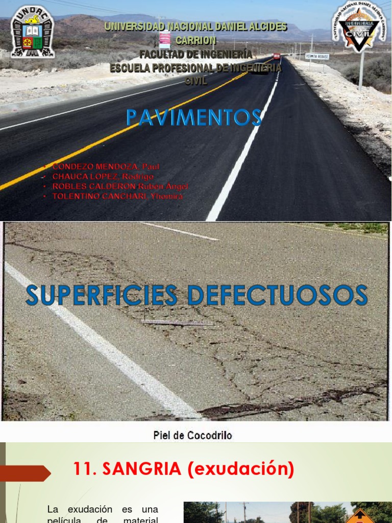 Exudación Y Fallas En Pavimentos Asfálticos Pdf Asfalto Cemento