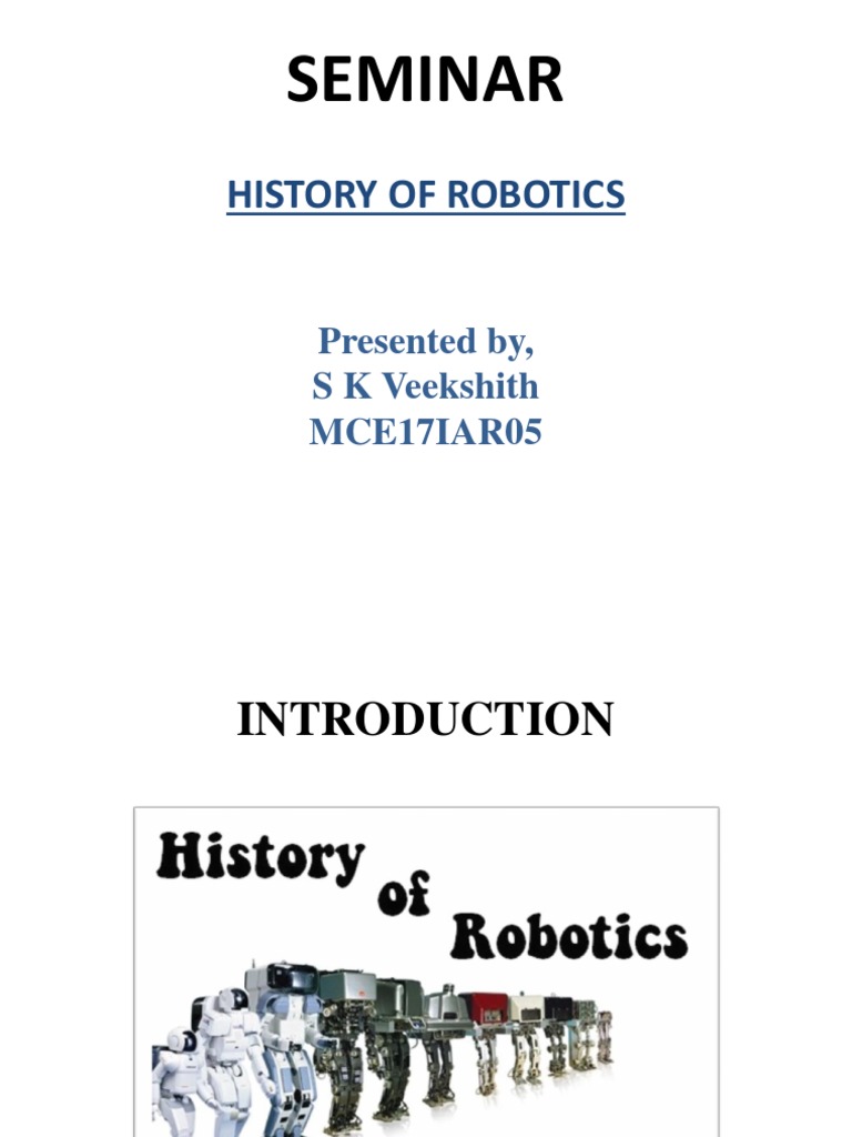 History of Robotics | PDF | Robot | Robotics
