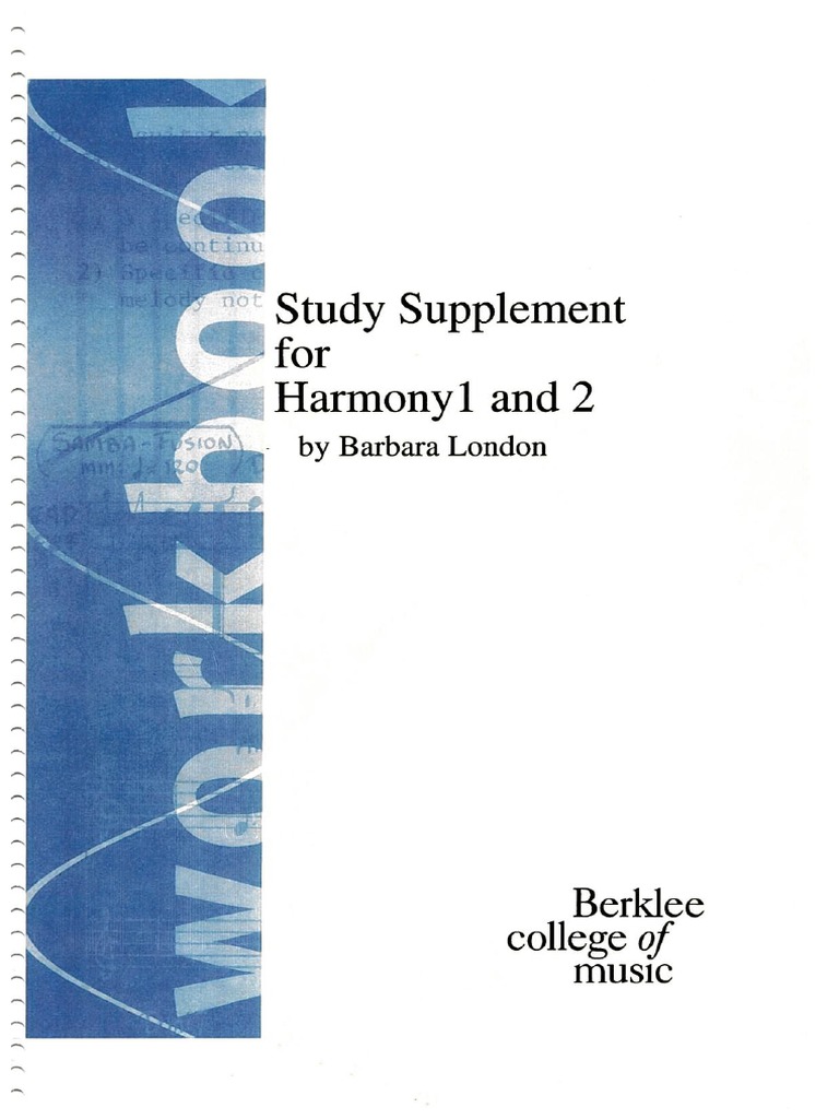 Berklee Study Supplement For Harmony 1 and 2 PDF | PDF