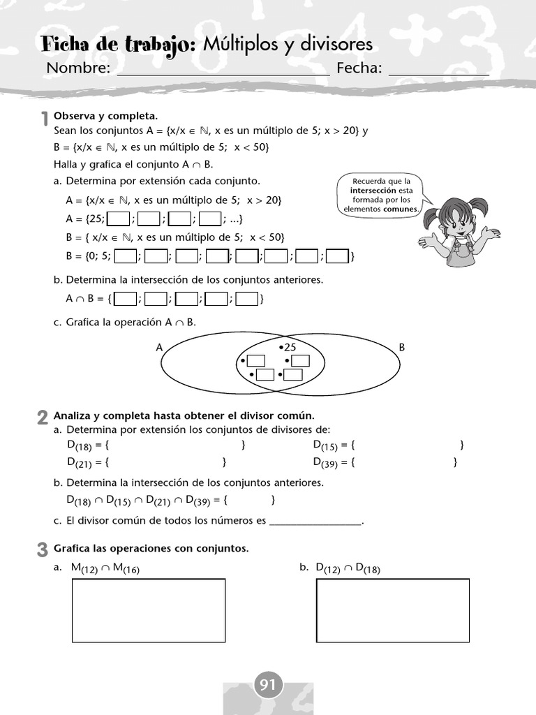 Múltiplos y Divisores: Ejercicios Prácticos | PDF | Enseñanza de ...