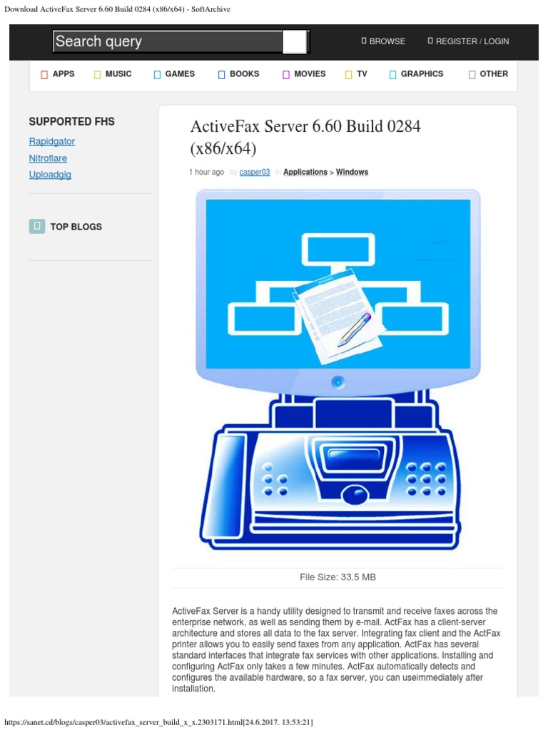 ActiveFax Server 6.60 Build 0284 (x86 - x64) - SoftArchive | PDF | Fax ...