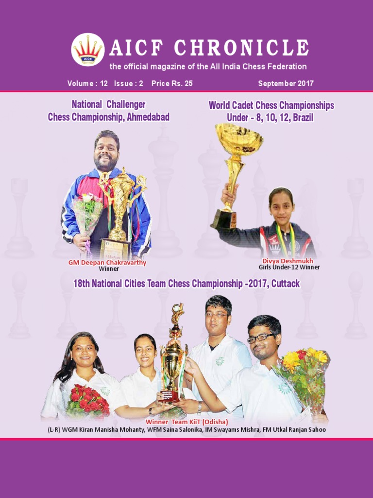Deepan Chakravarthy Wins National Title | PDF | Board Games | Chess Titles
