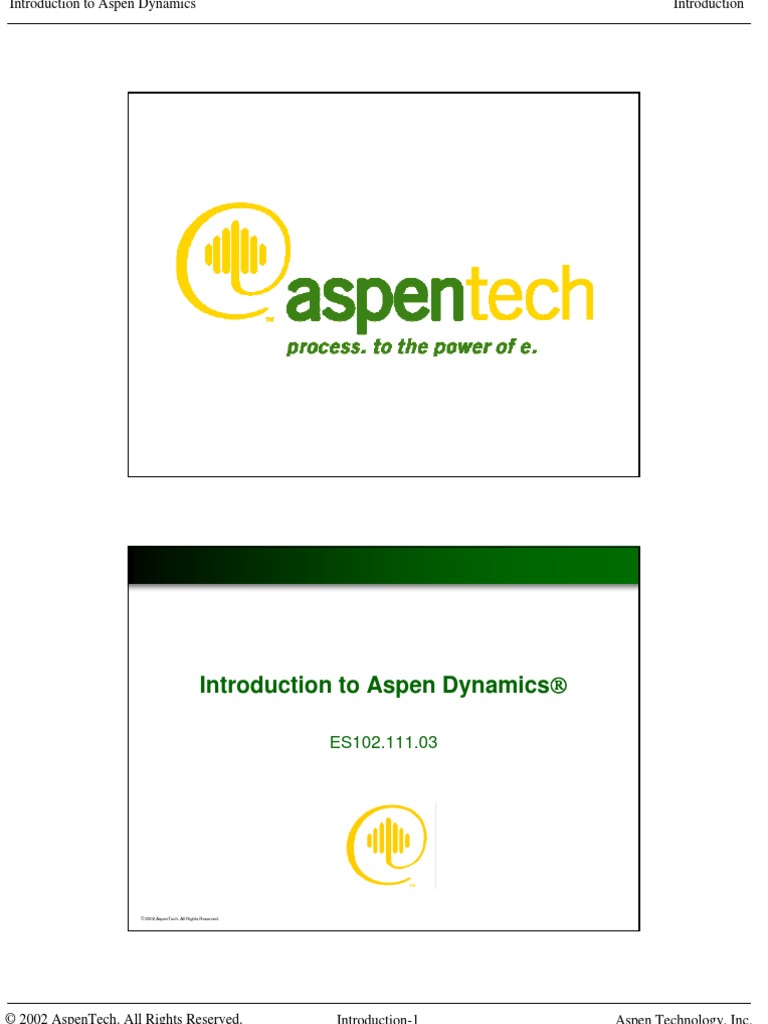 Introduction To Aspen Dynamics | PDF | Heat Transfer | Simulation
