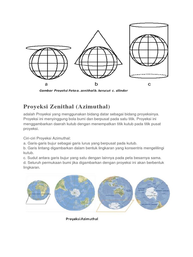 Prinsip Proyeksi Peta | PDF
