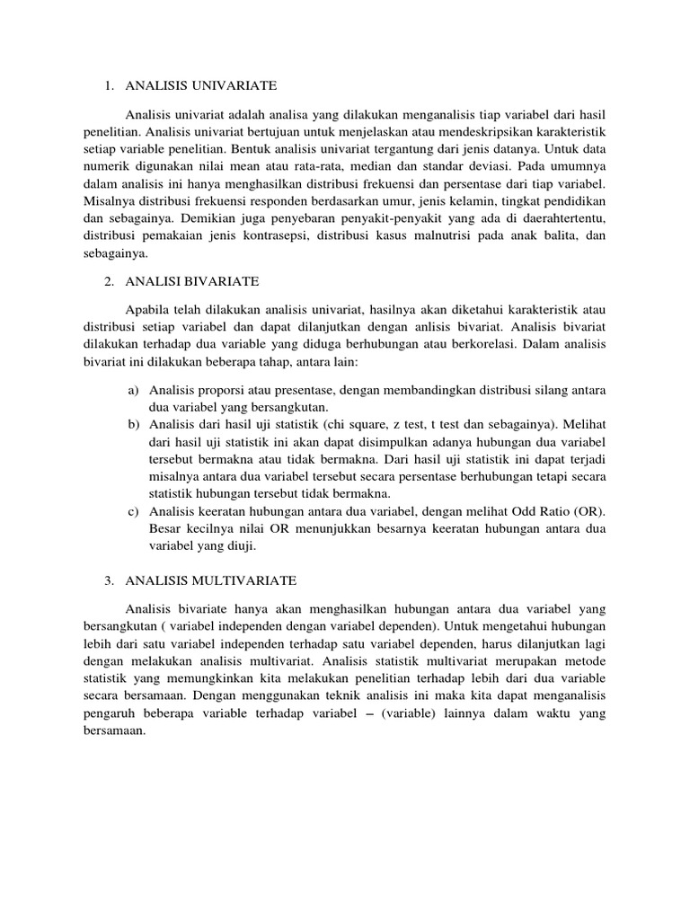 Analisis Univariate | PDF