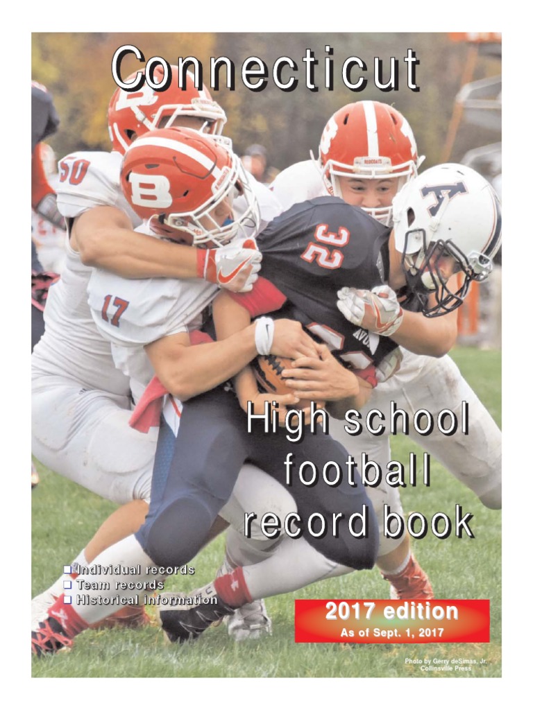 2017 CT Football Record Book | PDF | Leisure | Team Sports