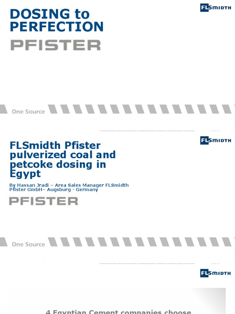 FLSmidth Pfister For Slideshare PDF | PDF | Trade Secret | Industries