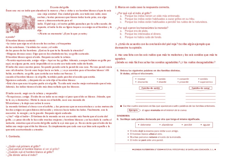 El canto del grillo: percepción y ruido | PDF