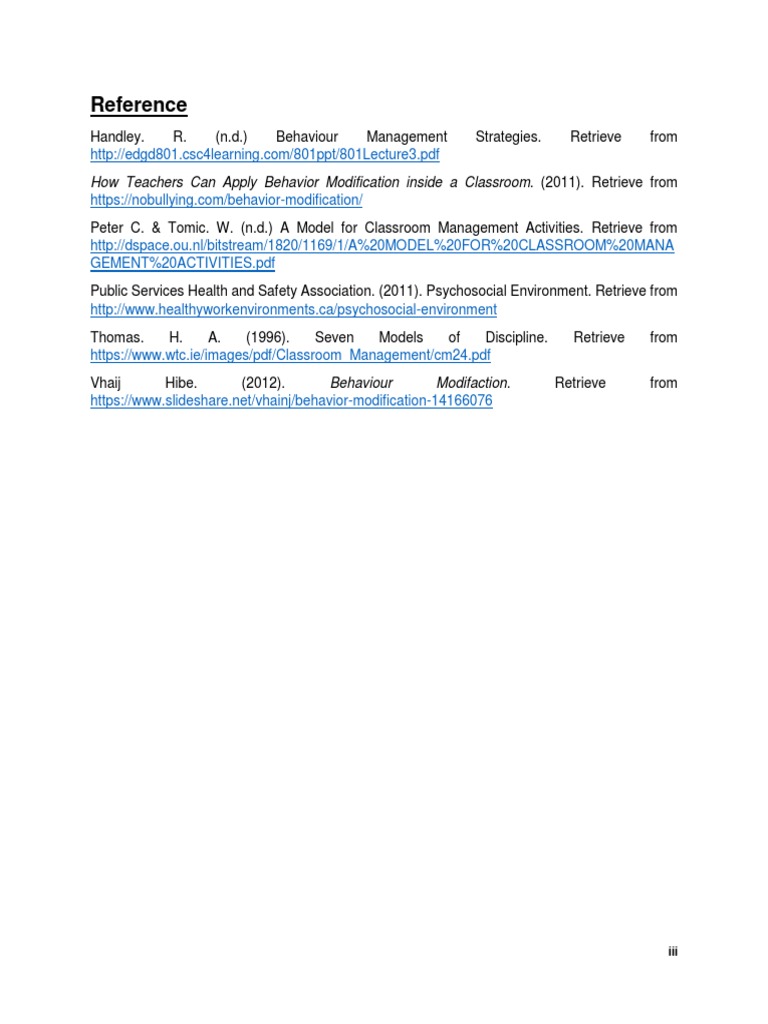 Reference: How Teachers Can Apply Behavior Modification Inside A ...