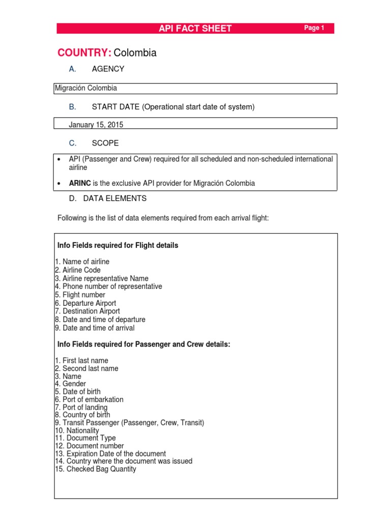 Migración Colombia Fact Sheet 2015 | PDF