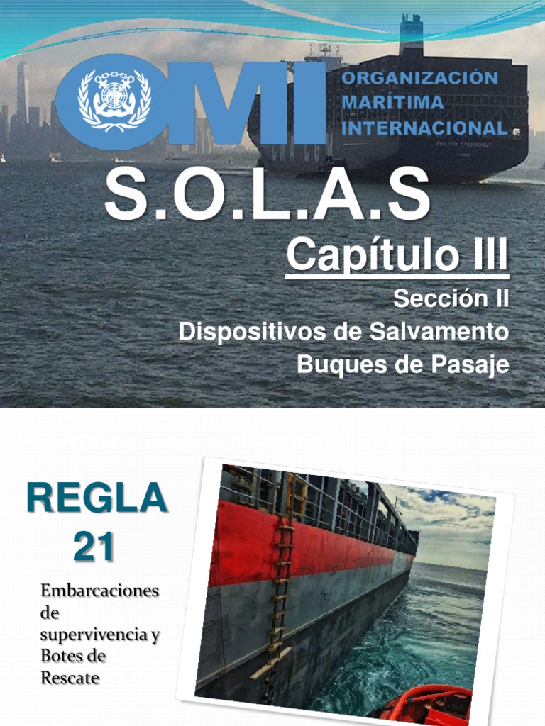 Solas Cap. III | PDF | Buques | Transporte de agua