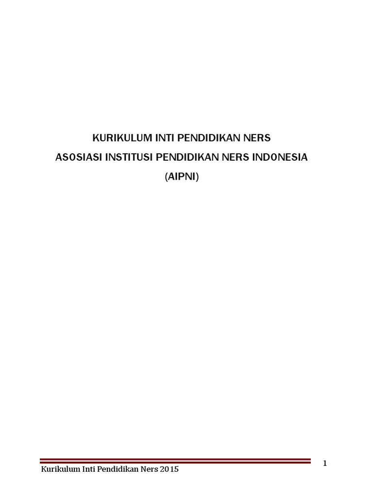 Kurikulum AIPNI | PDF