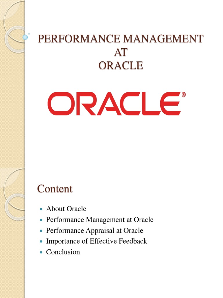 Oracle Performance Management Overview | PDF | Performance Appraisal ...