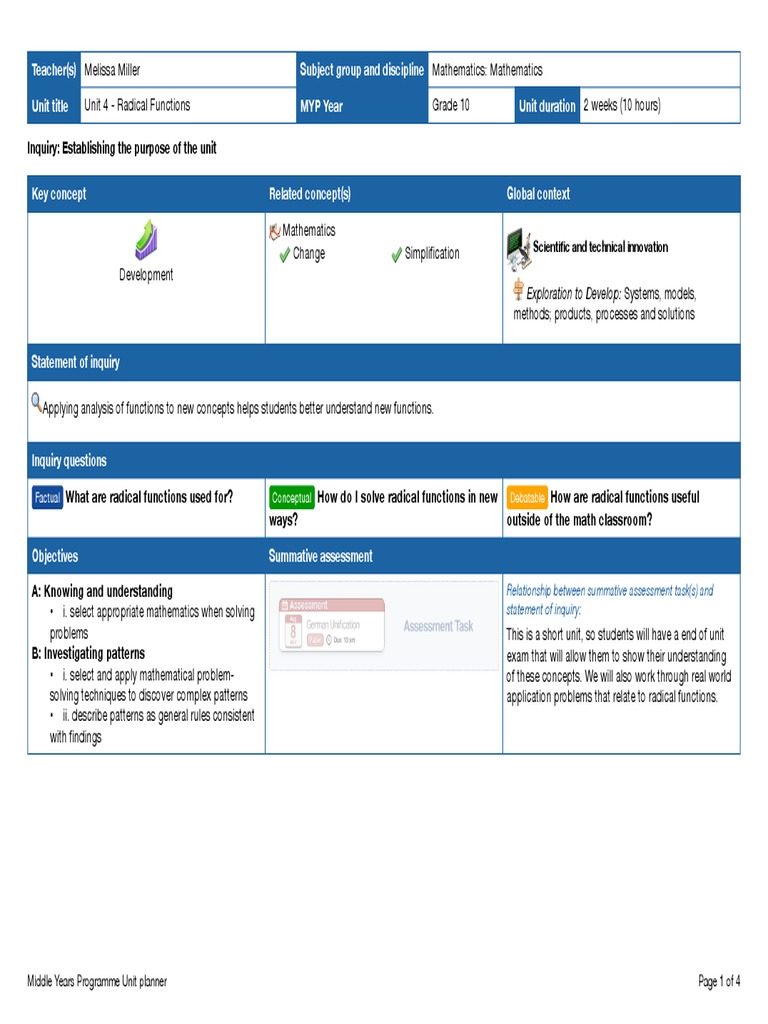 Unit 4 - Radical Functions | PDF | Exponentiation | Function (Mathematics)