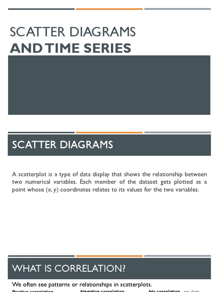 Scatter Diagrams and Time Series Analysis | PDF | Scatter Plot | Time ...