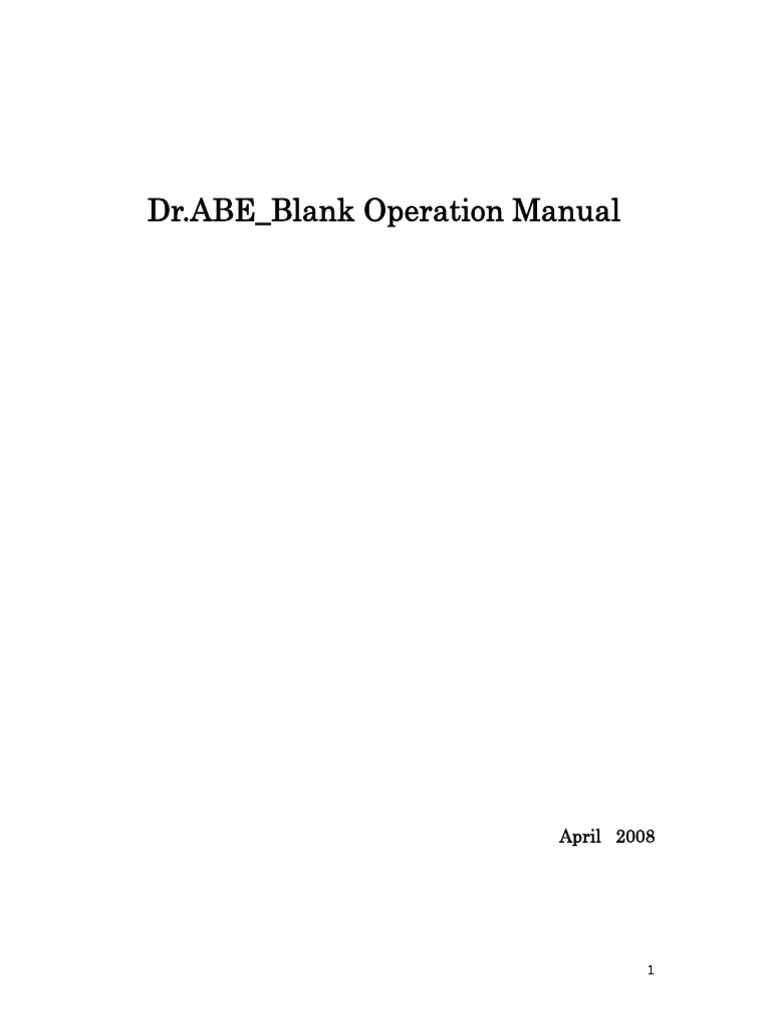 DR - Abe - Blank-Operation Manual V1.03 (E) | PDF | Menu (Computing ...