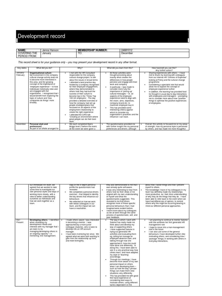 CPD-record-plan-private-sector-example.pdf | Mentorship | Applied ...