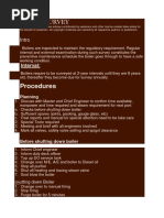 Boiler Shutdown Checklist Guide | PDF | Hvac | Building