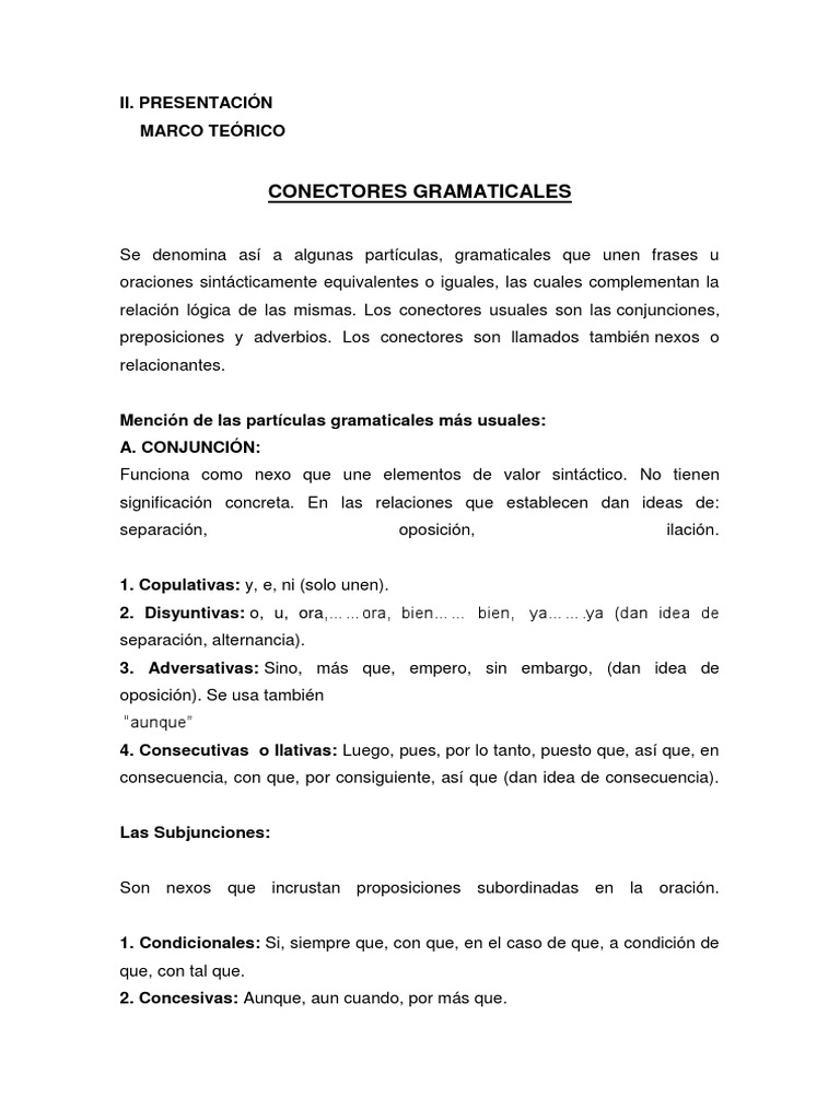 CONECTORES-GRAMATICALES | Reglas | Semiótica