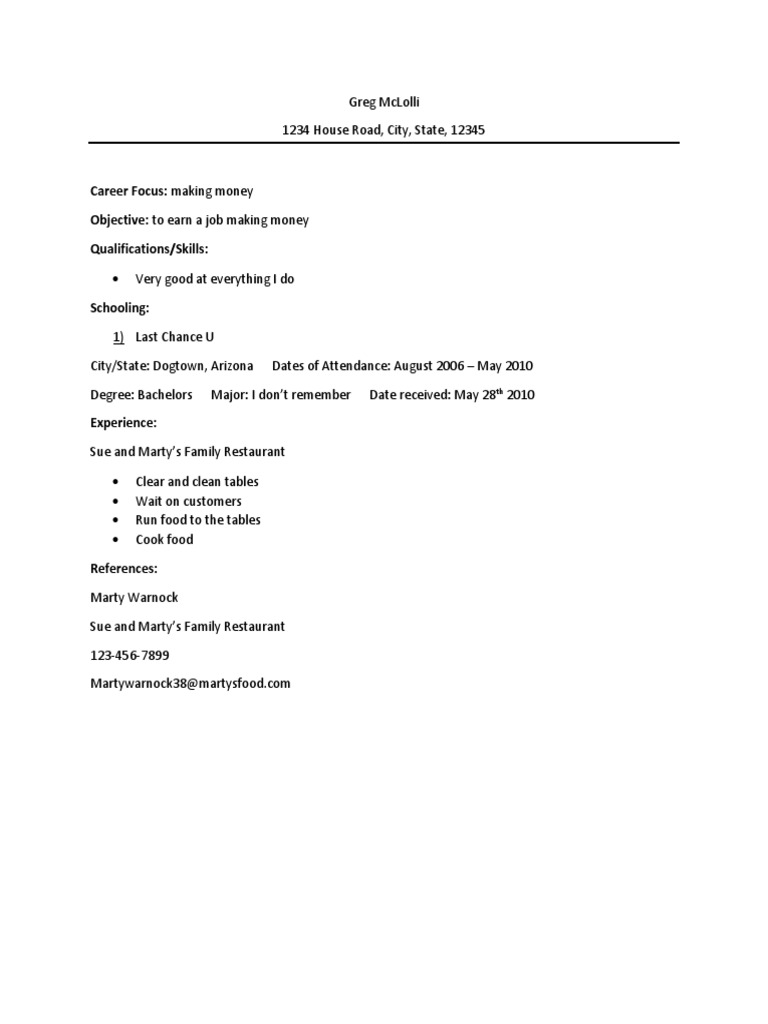 Resume Greg Mclolli | PDF