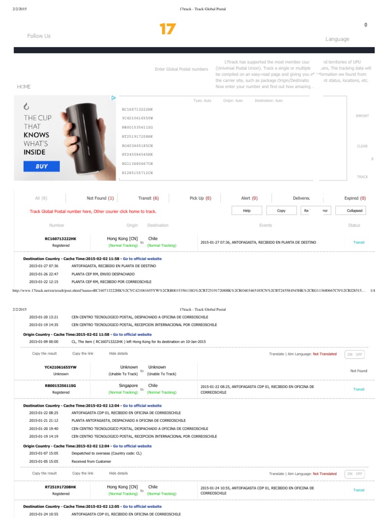 17track - Track Global Postal | PDF | Computing | Business