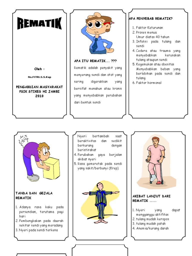 Leaflet Rematik Lengkap, Gastritis | PDF | Kesehatan Holistik