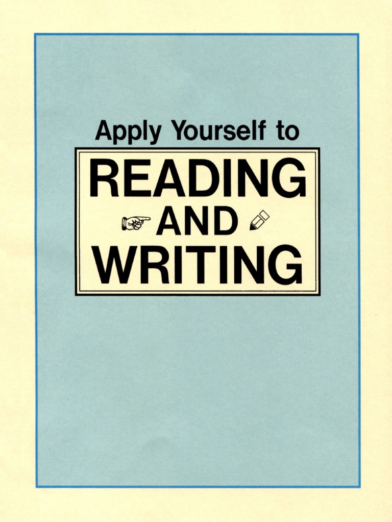 1997 - Apply Yourself To Reading and Writing - Booklet | PDF