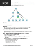 9.1.3 Packet Tracer - Identify MAC and IP Addresses | PDF | Computer Network | Ip Address