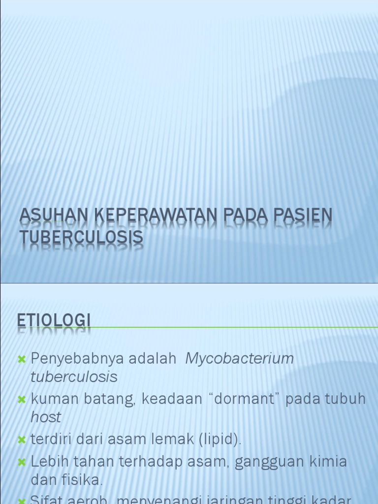 Askep Pada Pasien Tuberculosis | PDF