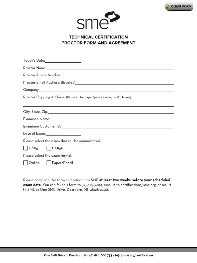 Technical Proctor Form Agreement | PDF | Test (Assessment ...