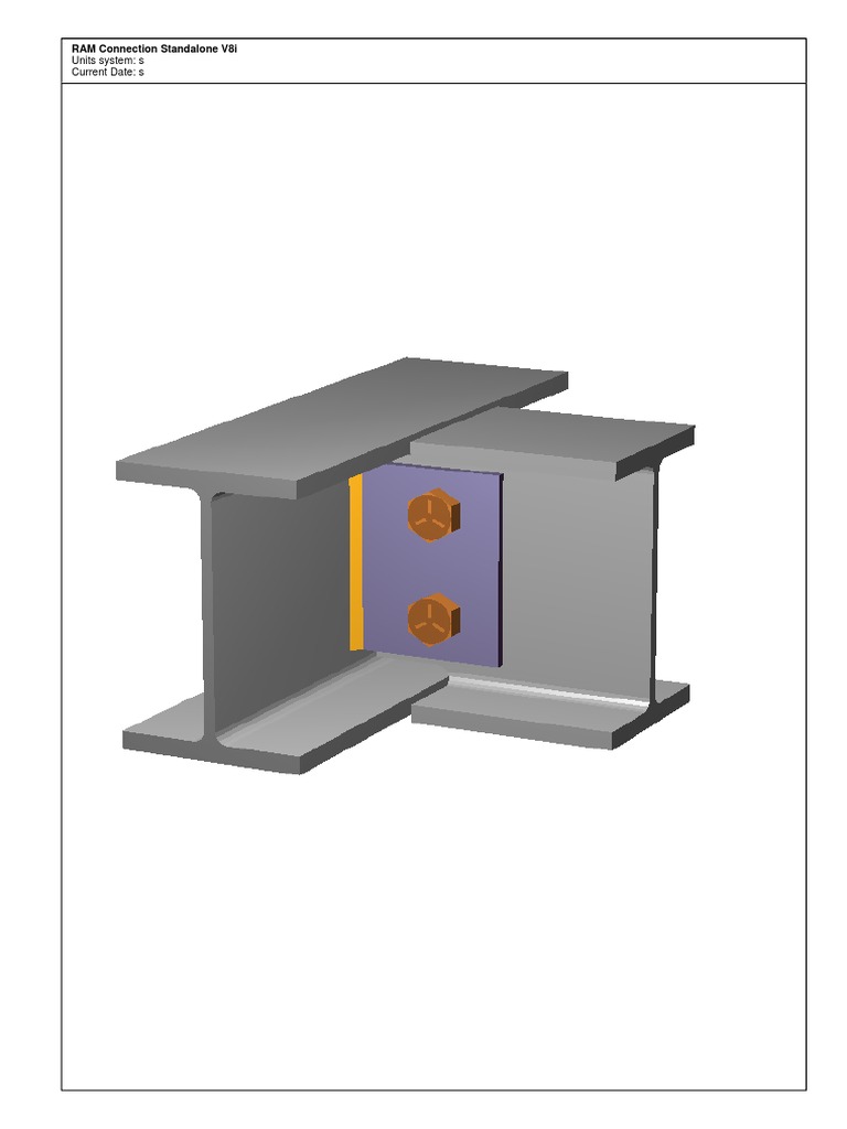 Ramconnection - Example for Connection for Beam to Girder | Beam ...