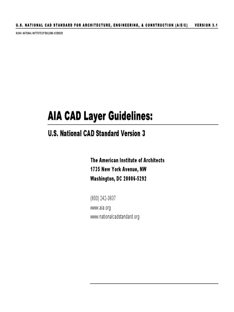 US National CAD Standards - AIA Layer Standards | PDF | Computer Aided ...